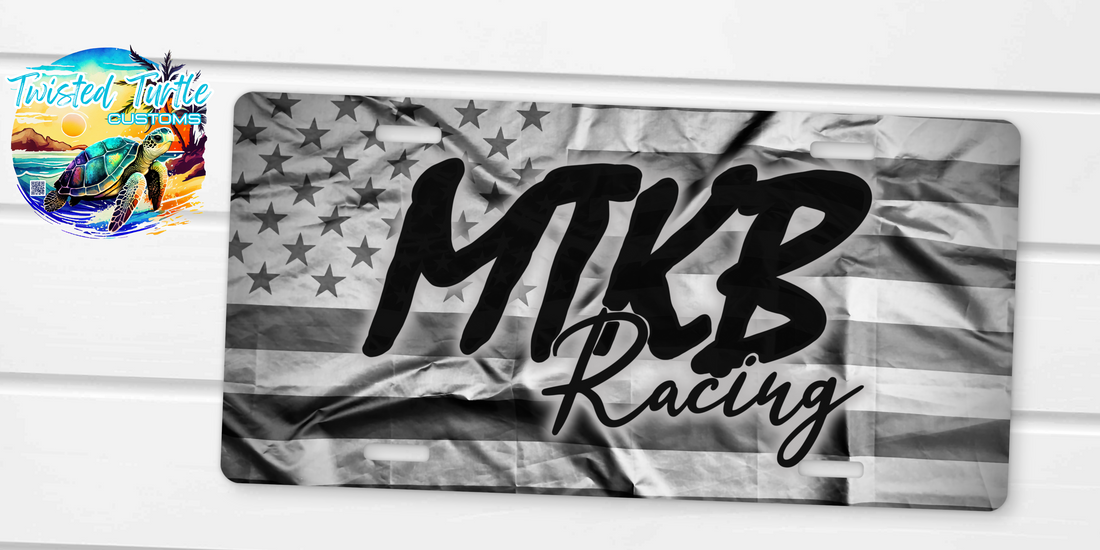 MTKB Tactical Flag Featuring Black Logo License Plate – Twisted Turtle ...